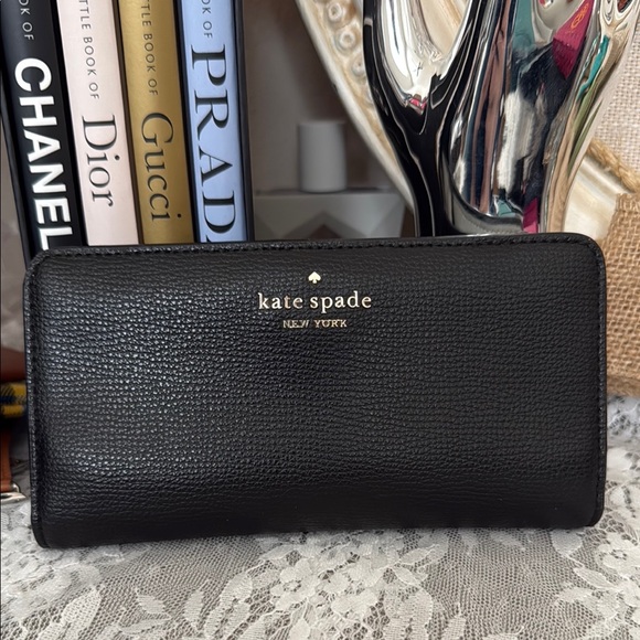 kate spade | Bags | Kate Spade Black Leather Wallet | Poshmark